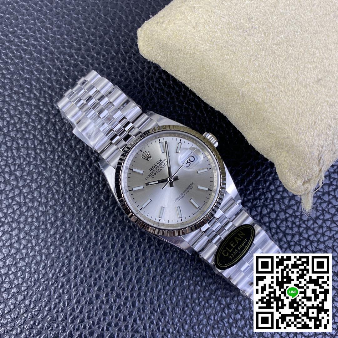 CLEANクリーン工場 ロレックス デイトジャスト36mm シルバーCal.3235ムーブメント搭載 904-NOOB工場|時計スーパーコピー ...