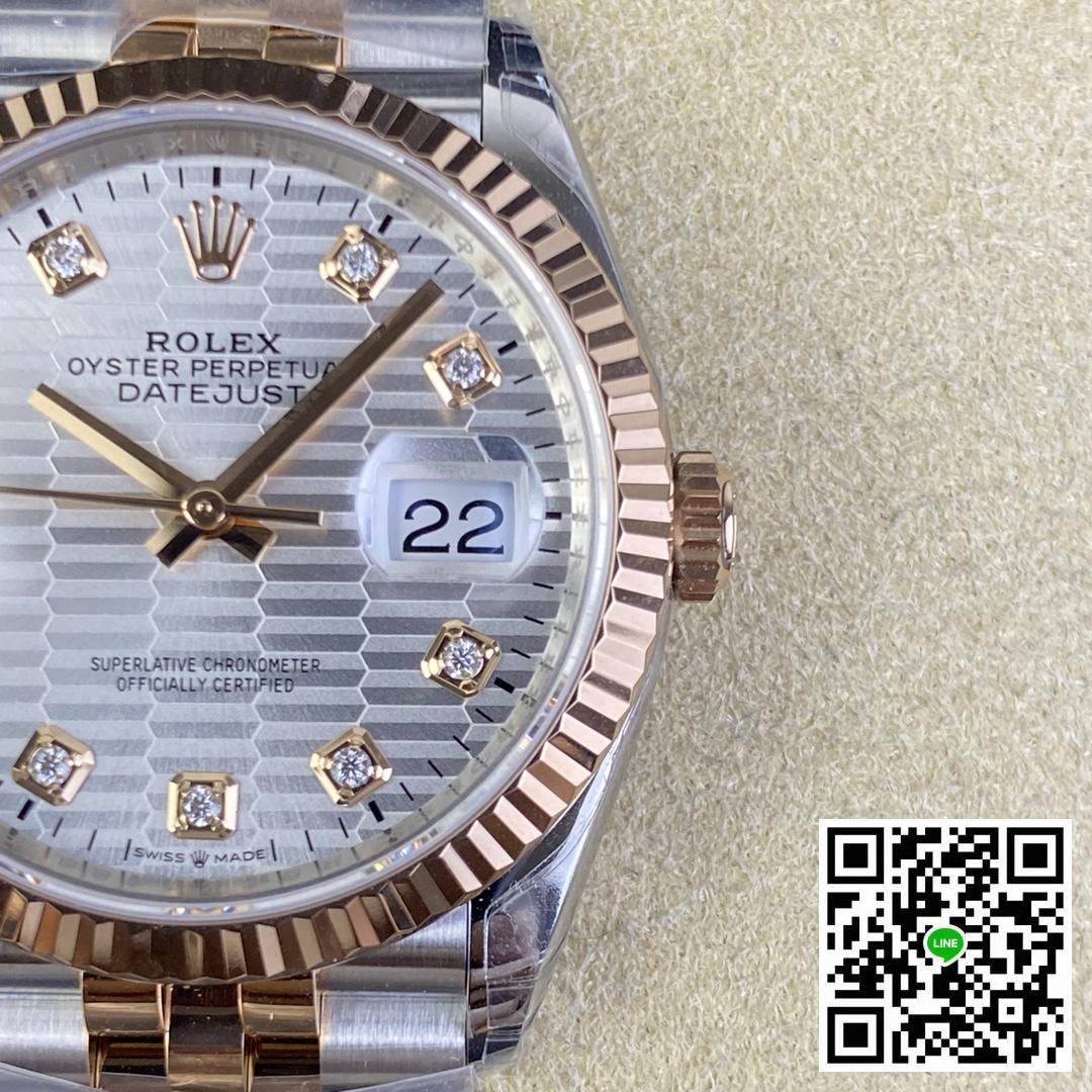 VS工場 ロレックス デイトジャスト41mm コンビローズゴールド シルバーフルーテッドモチーフ Cal.3235ムーブ-NOOB工場|時計 ...